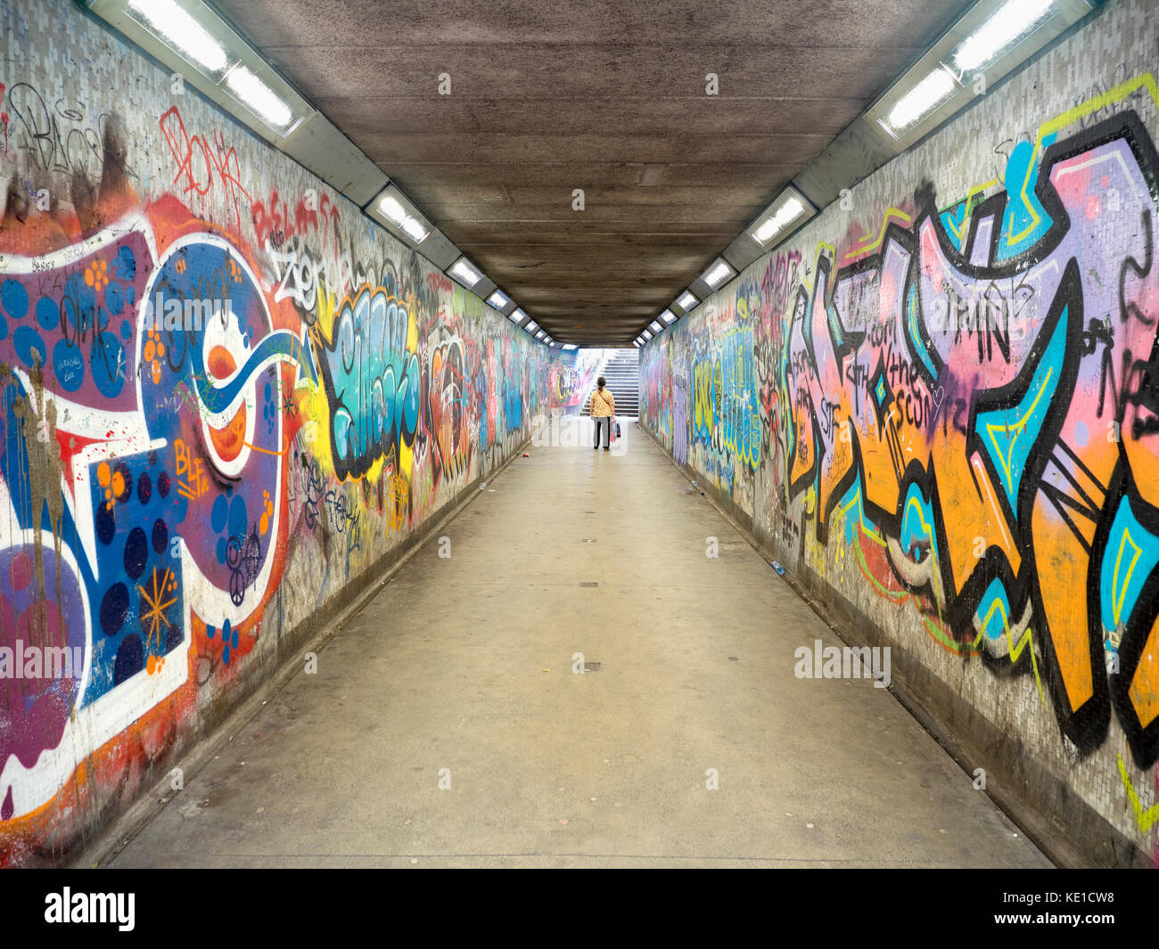 Colourful subway in Belfast, Northern Ireland 2 Stock Photo - Alamy
