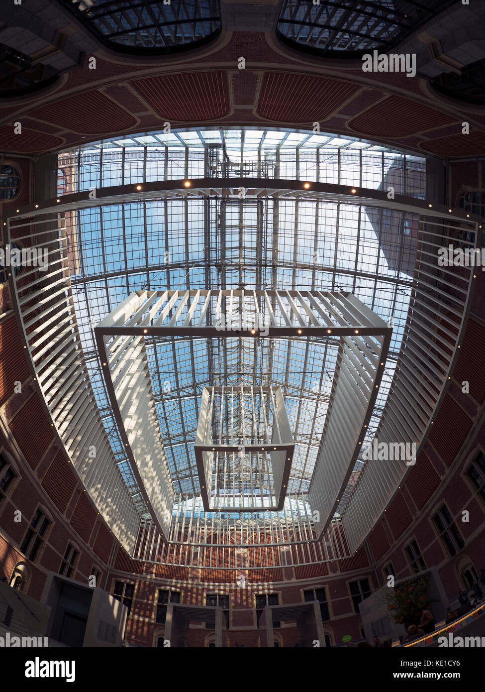 Modern atrium ceiling to Amsterdam's Rijkmuseum 8 Stock Photo - Alamy