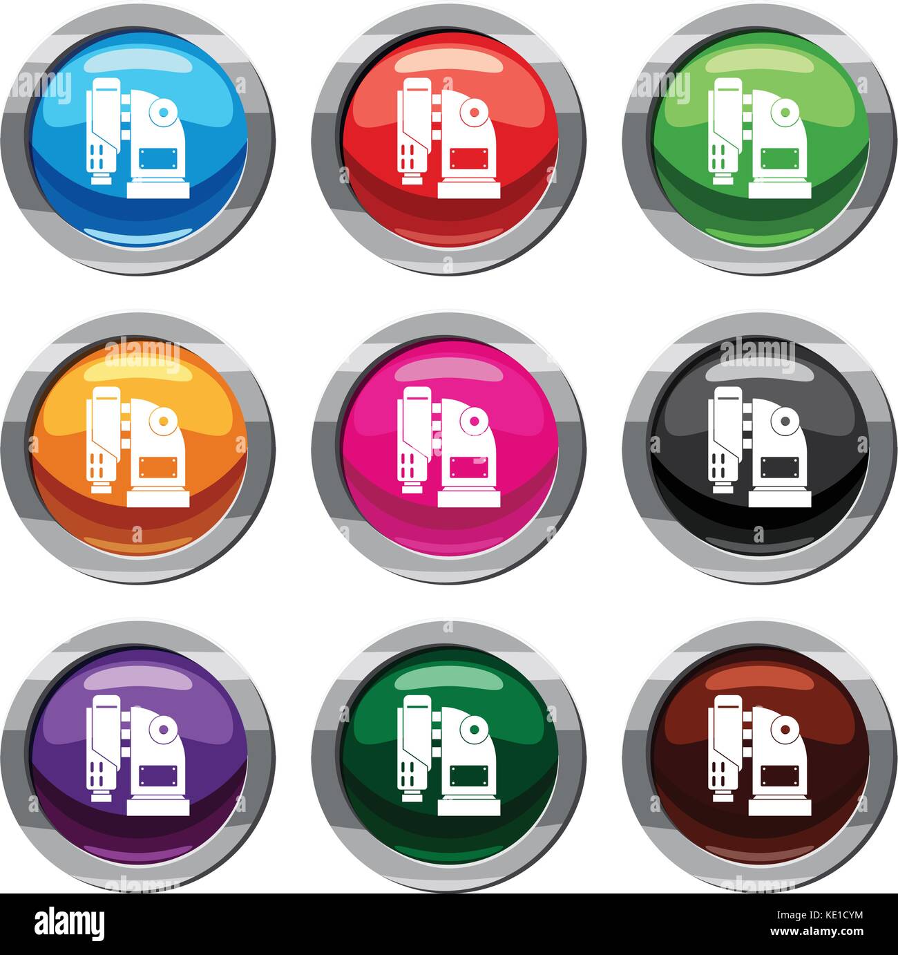 Pneumatic hammer machine set 9 collection Stock Vector Image & Art - Alamy