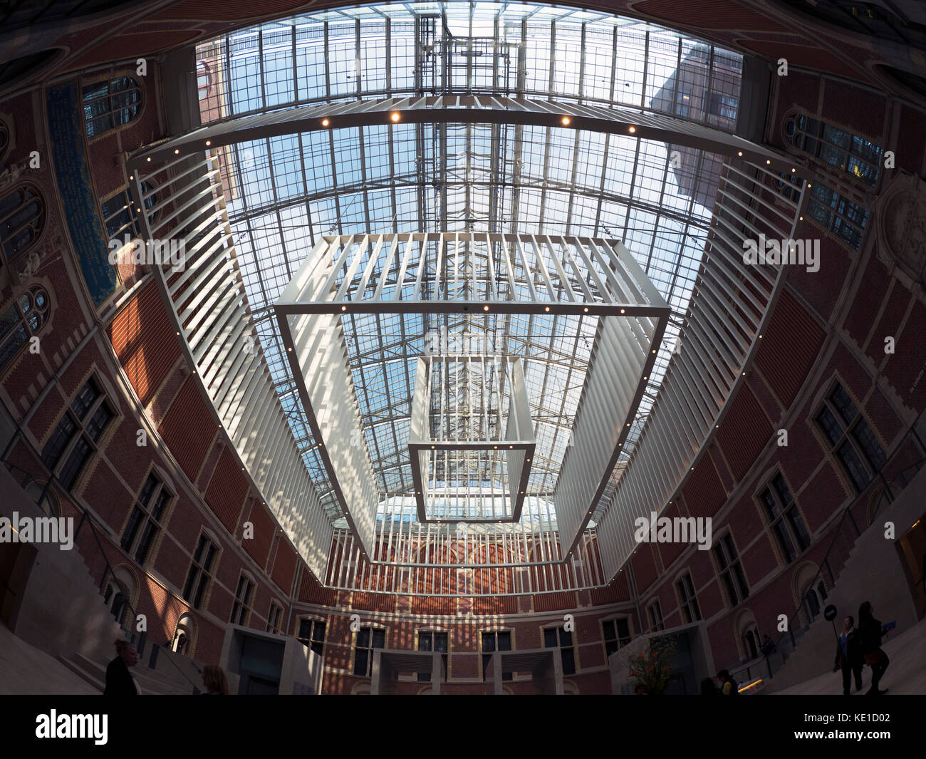 Modern atrium ceiling to Amsterdam's Rijkmuseum 2 Stock Photo - Alamy
