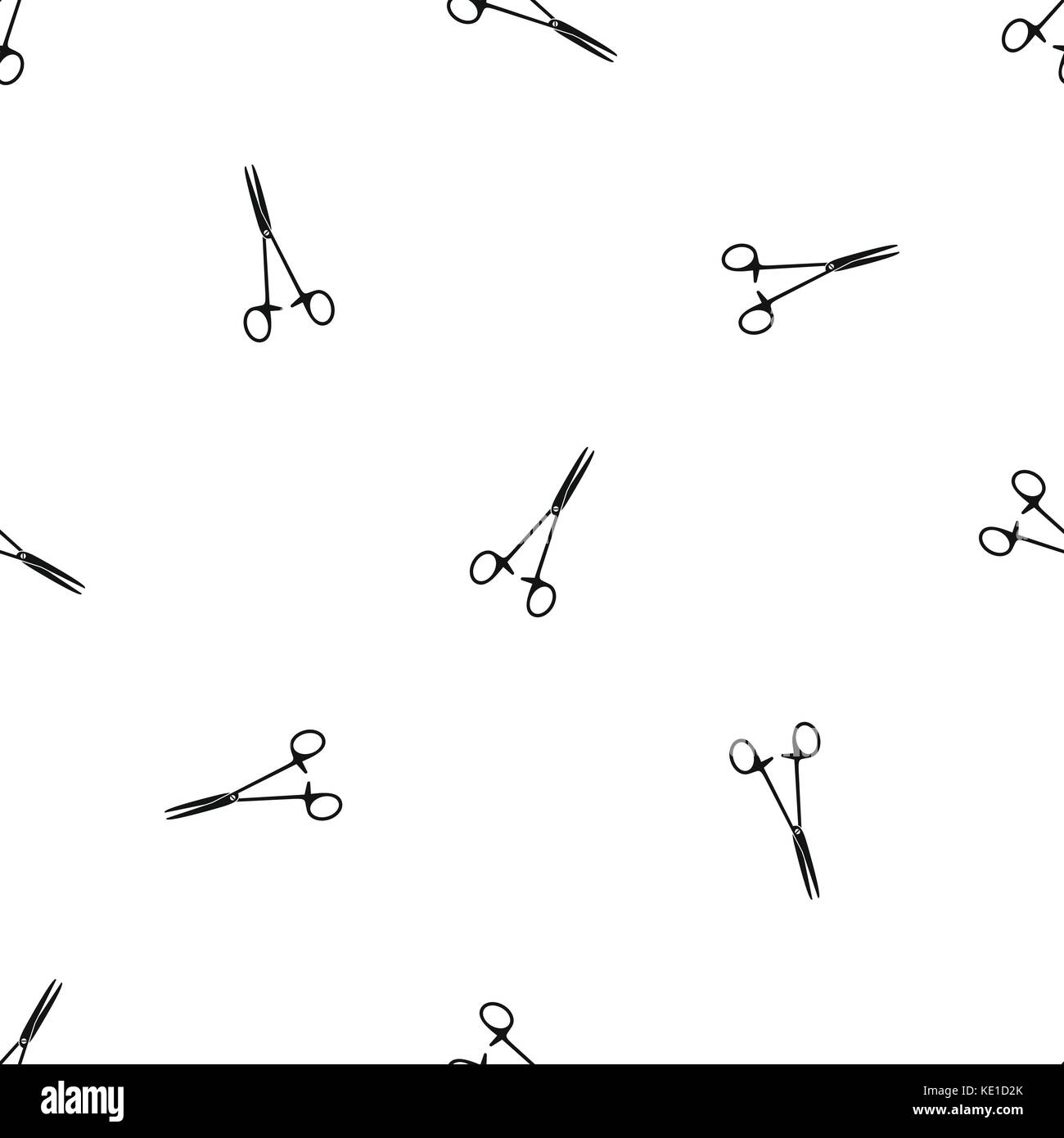 Medical clamp scissors pattern seamless black Stock Vector Image & Art ...