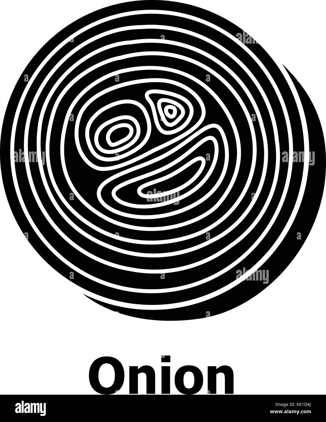 Onion icon, simple black style Stock Vector Image & Art - Alamy
