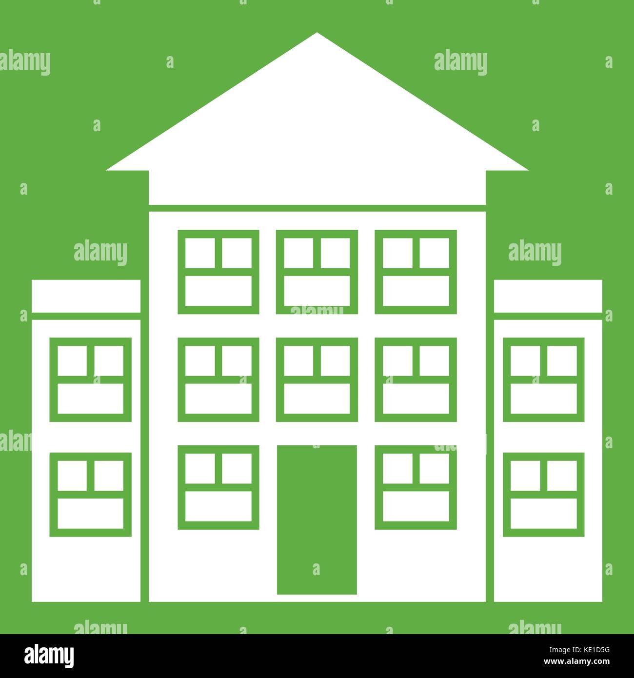 Bank building icon green Stock Vector Image & Art - Alamy