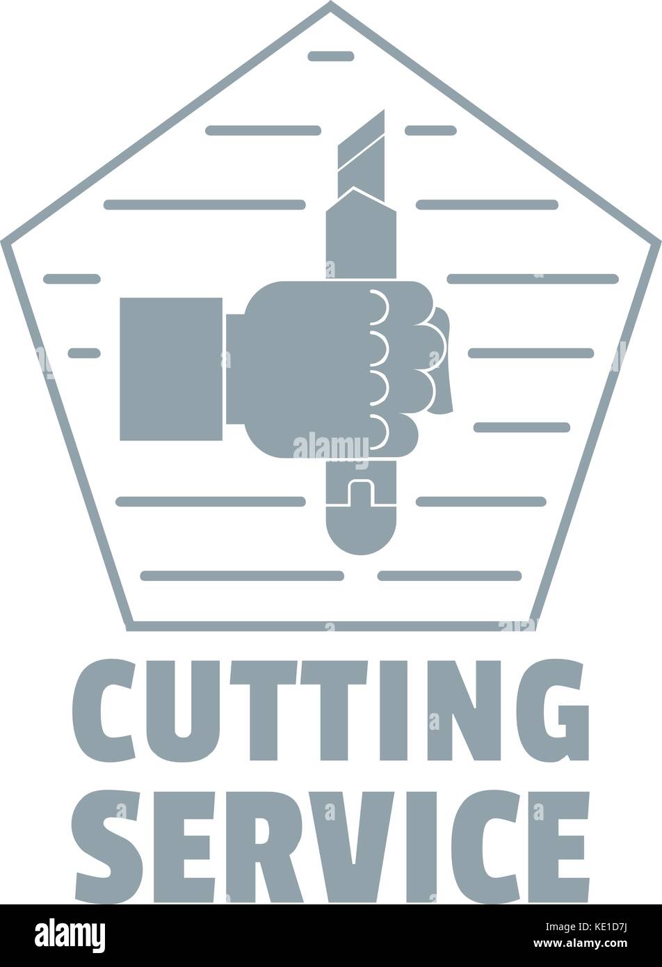 Cutting sevice logo, vintage style Stock Vector Image & Art - Alamy