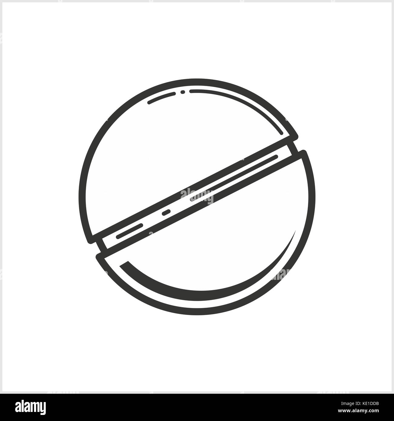 Medical monoline Icon Stock Photo - Alamy