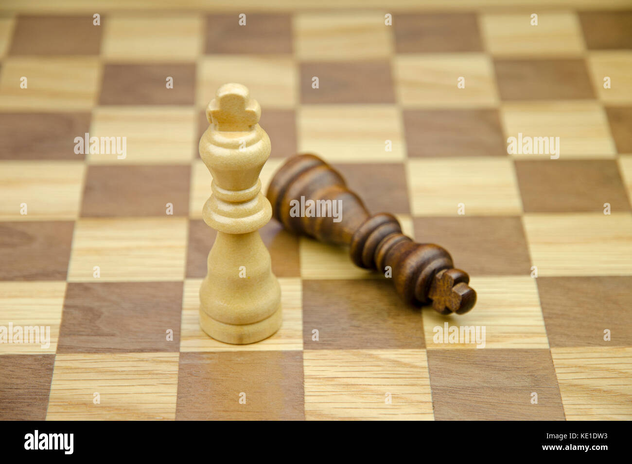 A close-up view of two chess kings on a chess board Stock Photo - Alamy