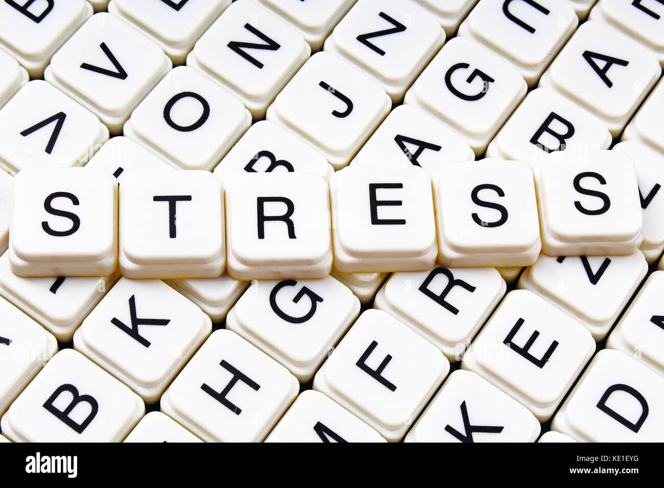 Stress text word crossword. Alphabet letter blocks game texture ...