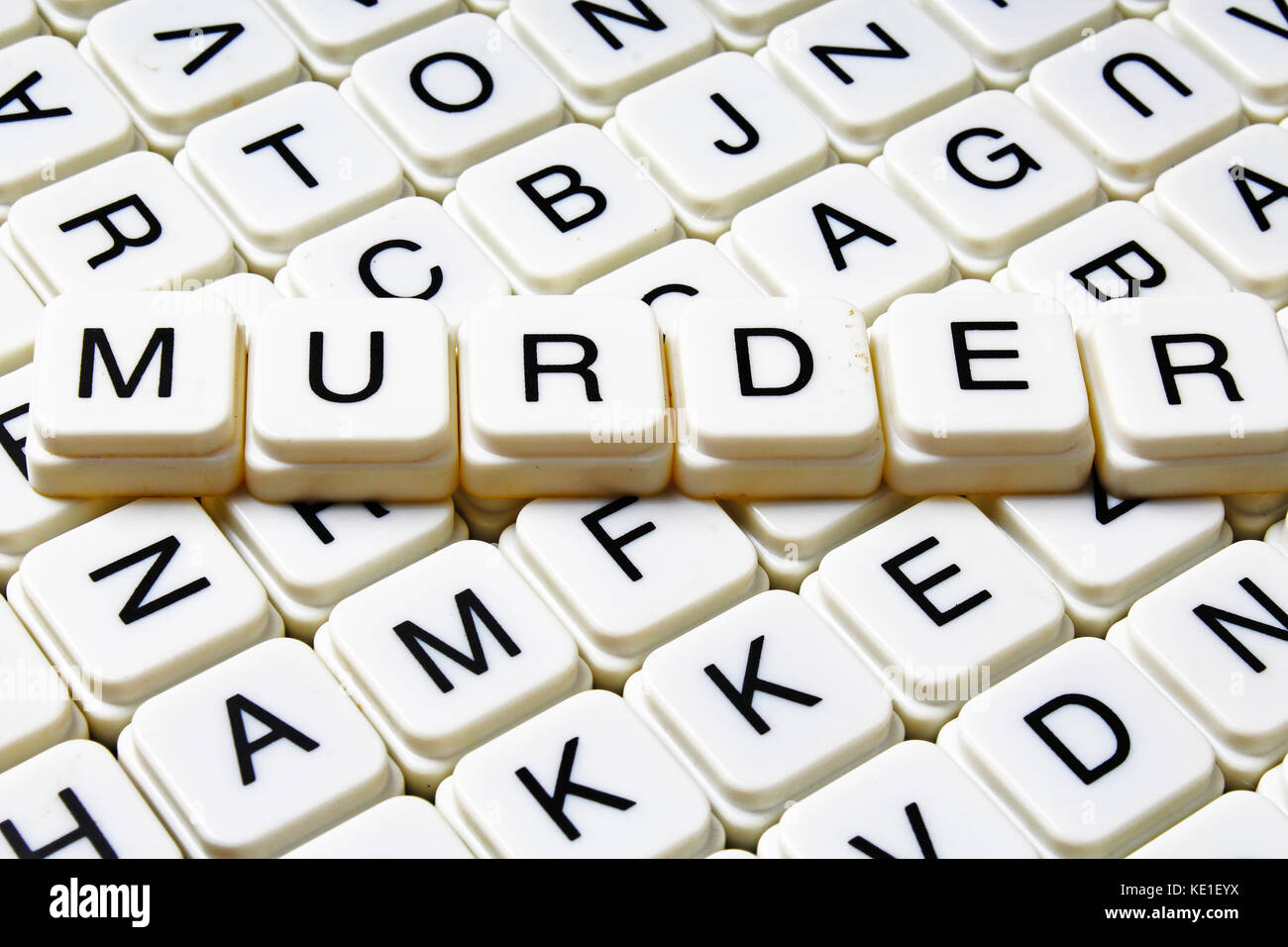 Murder text word crossword. Alphabet letter blocks game texture ...