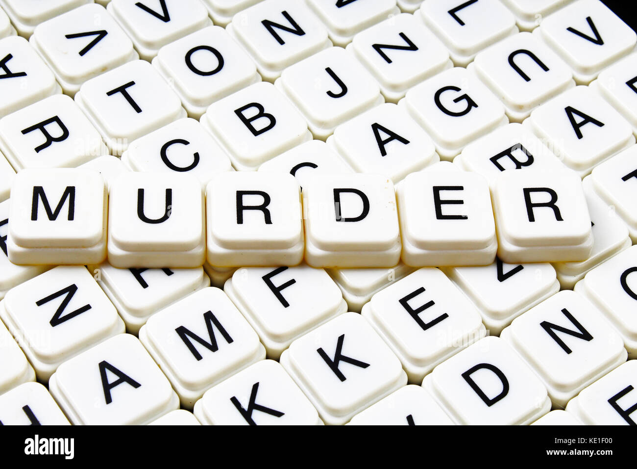 Murder text word crossword. Alphabet letter blocks game texture ...