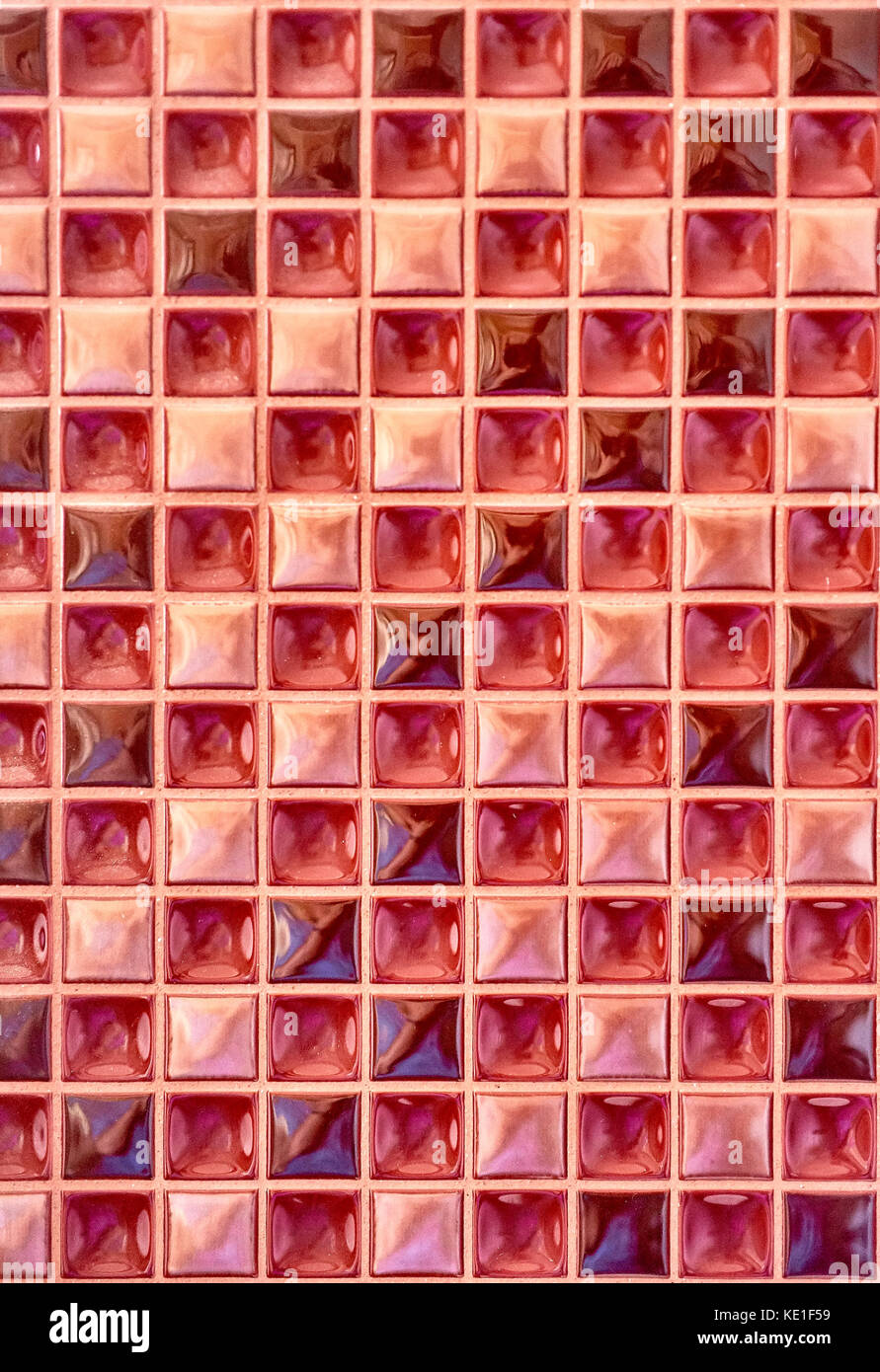 Red mosaic close up hi-res stock photography and images - Alamy