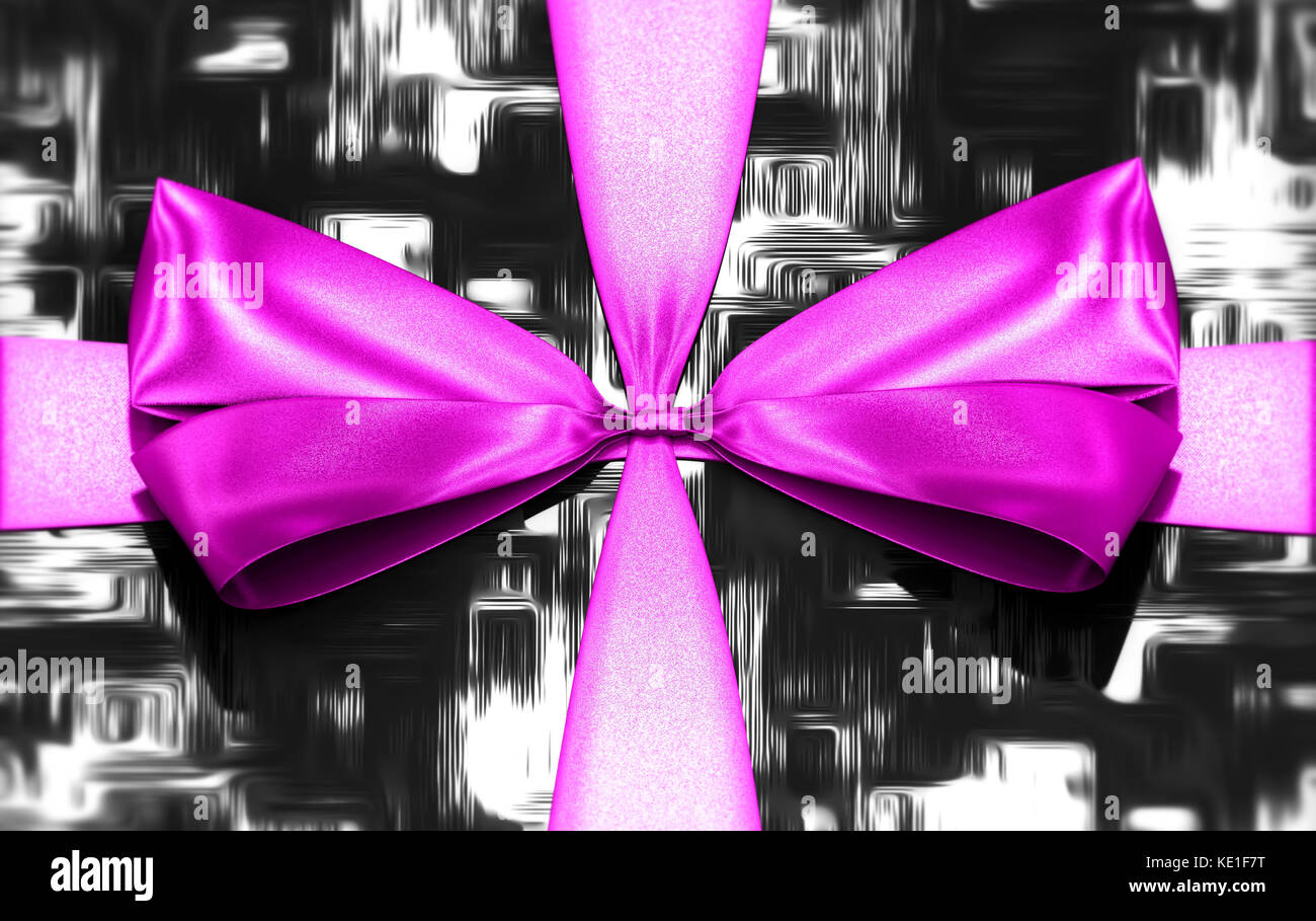 Close-up on a pink tied knot Stock Photo - Alamy