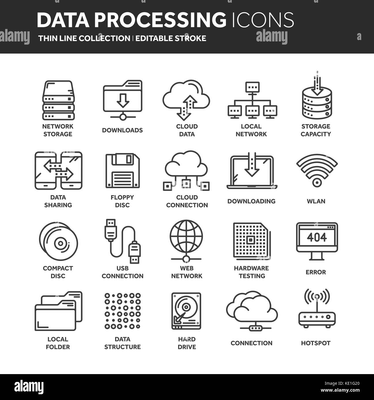 Data collection and processing system hi-res stock photography and ...