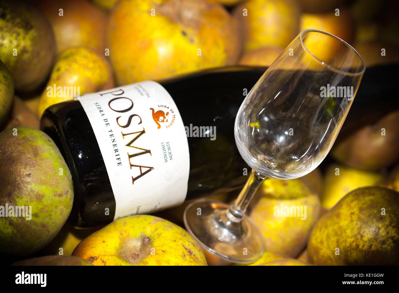 La Posma cider made in Tenerife island Stock Photo - Alamy