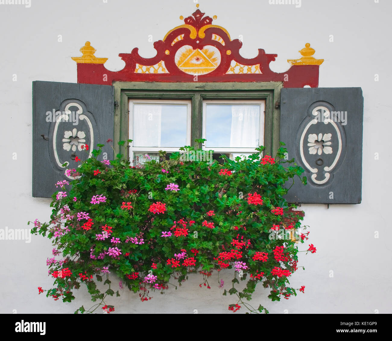 DE - BAVARIA: Traditional Bavarian Window Display Stock Photo - Alamy