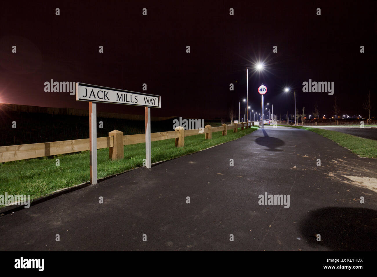 Crewe Basford hall, Cheshire, Jack Mills way, named after the man who ...