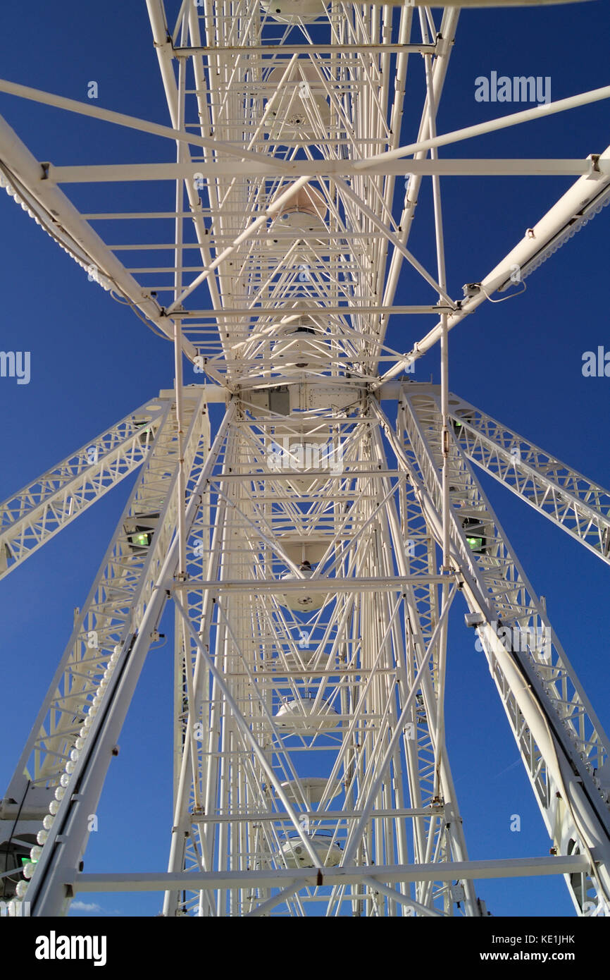 View of giant wheel from the bottom Stock Photo - Alamy