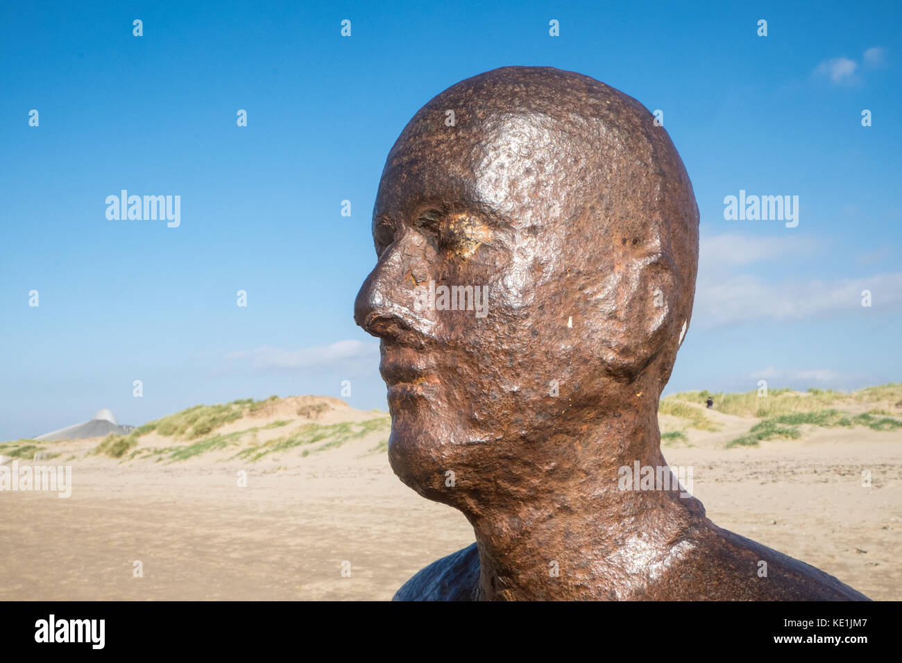 Anthony,Gormley,statues,iron,men,Another Place,art,installation,on ...