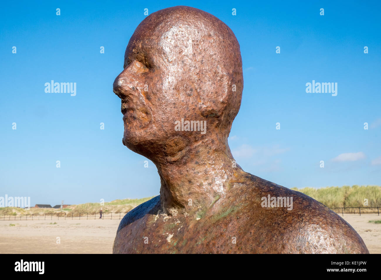 Anthony,Gormley,statues,iron,men,Another Place,art,installation,on ...