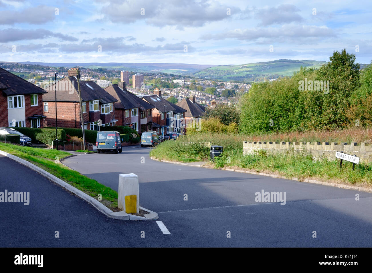 Hallam Moors, Peak District National Park, from Tinker Lane, Crookes ...