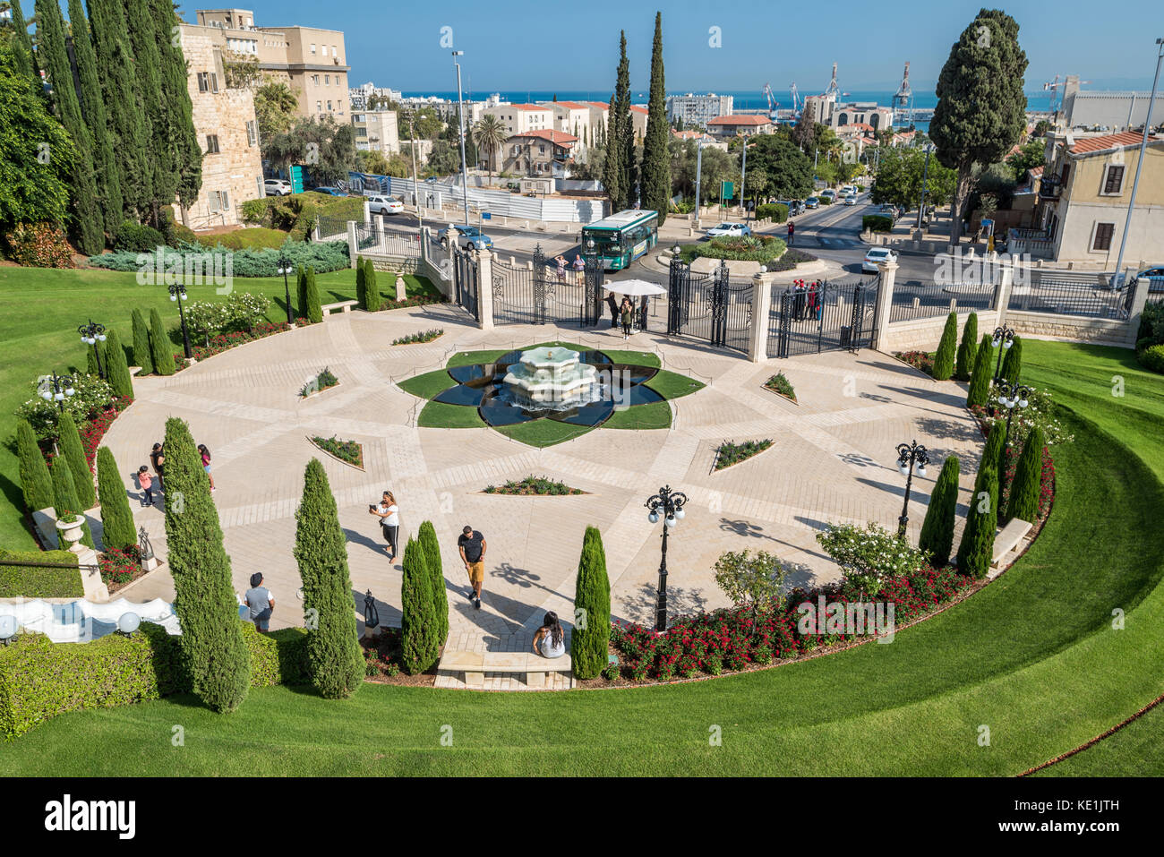 Israel, Haifa: Bahá'í World Centre buildings - a place of pilgrimage ...