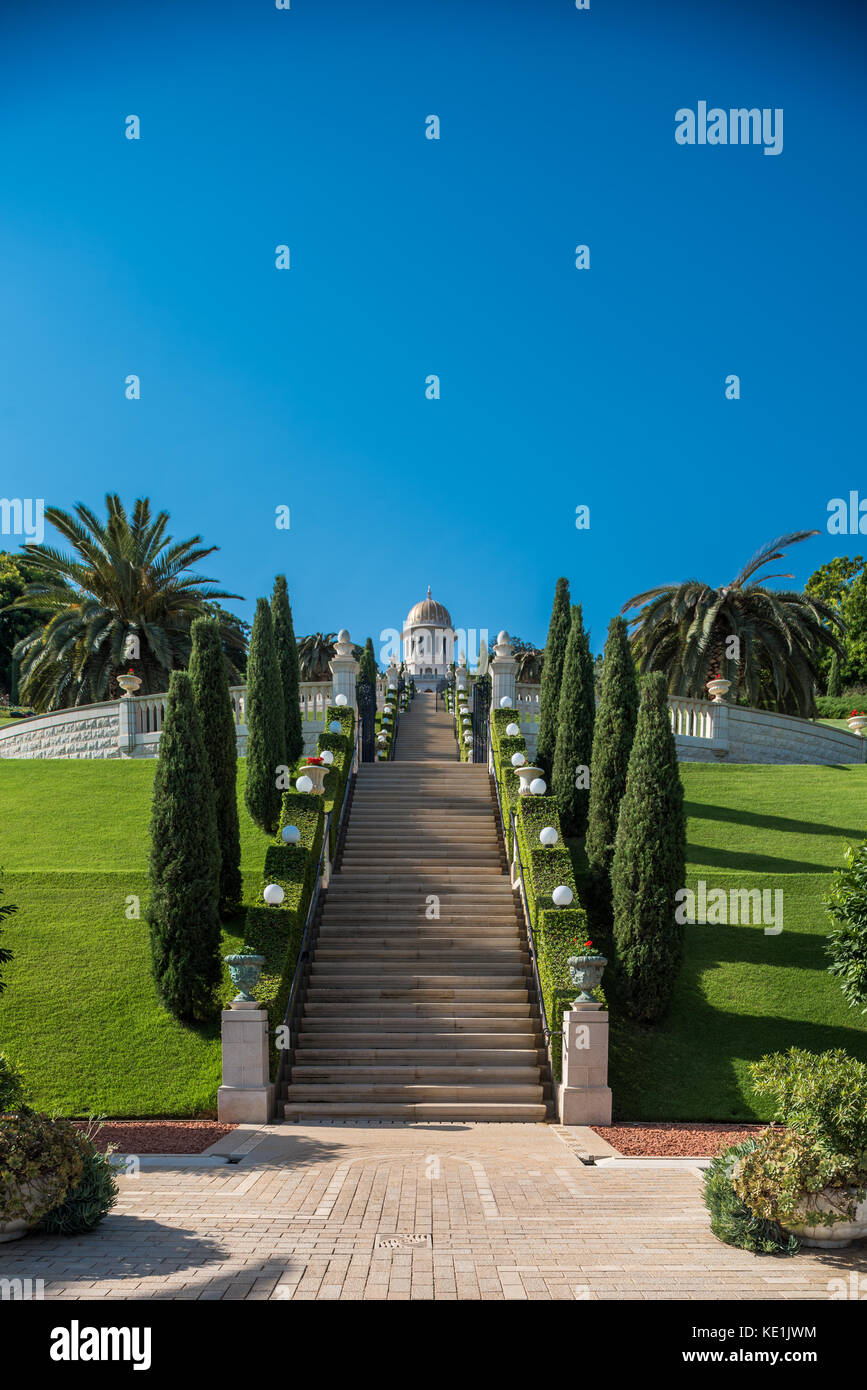 Israel, Haifa: Bahá'í World Centre buildings - a place of pilgrimage ...