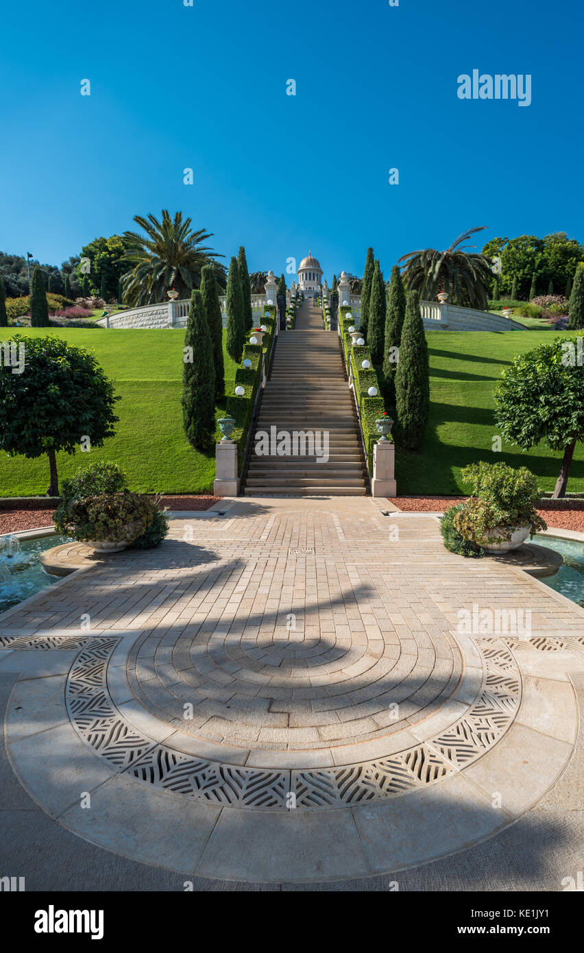 Israel, Haifa: Bahá'í World Centre buildings - a place of pilgrimage ...