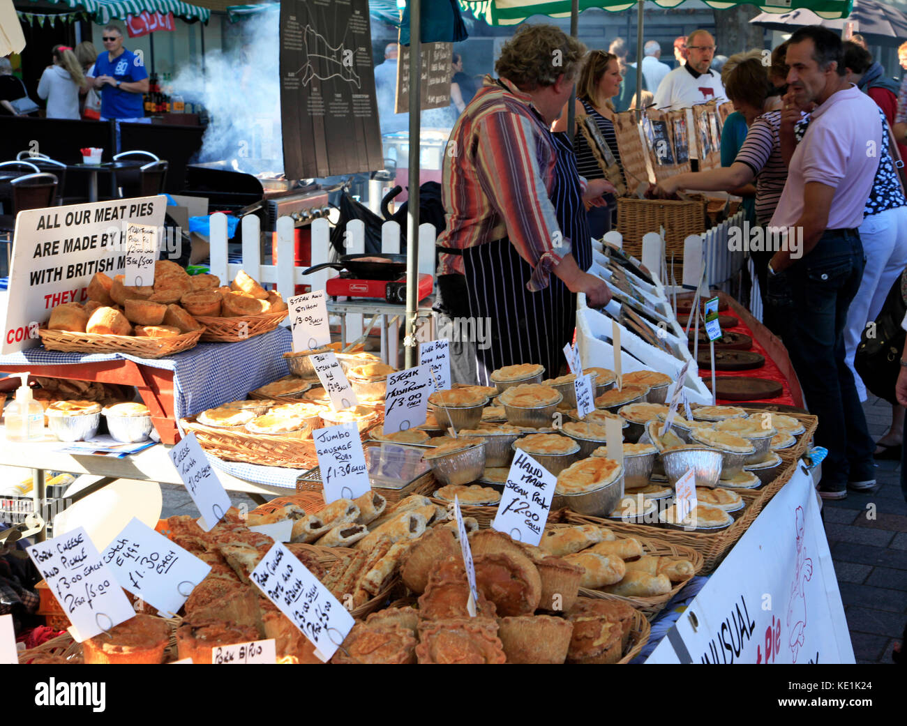 Pie stall hi-res stock photography and images - Alamy