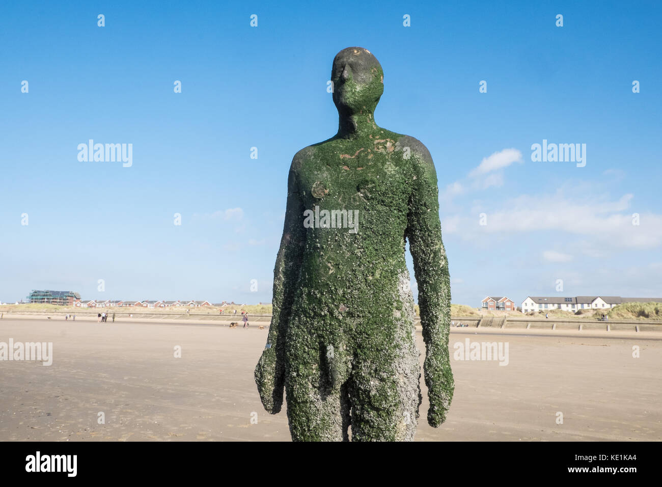 Anthony,Gormley,statues,iron,men,Another Place,art,installation,on ...