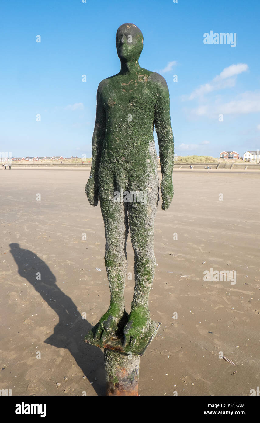 Anthony,Gormley,statues,iron,men,Another Place,art,installation,on ...