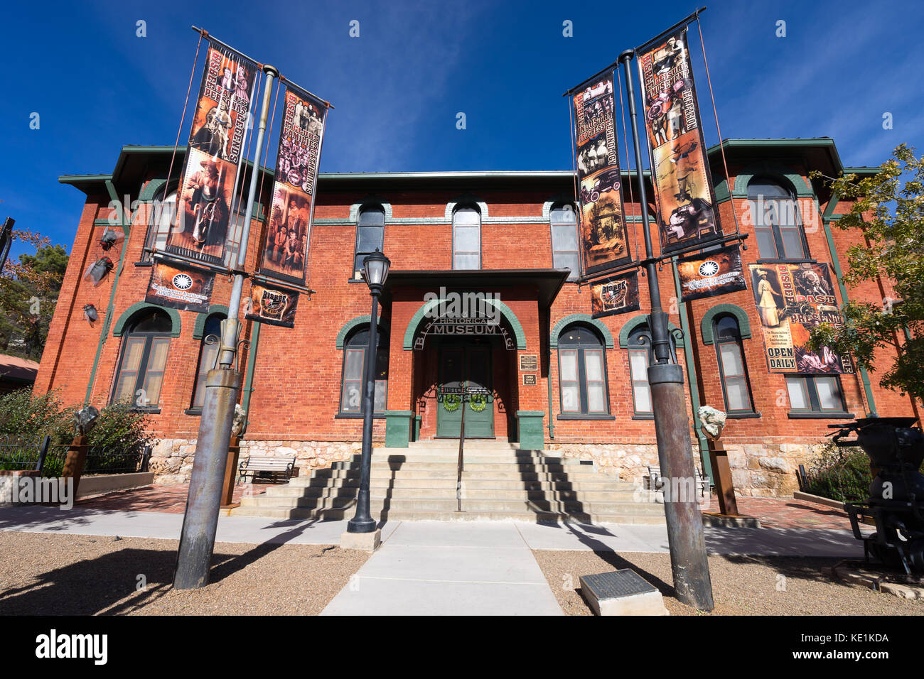 December 9, 2015 Bisbee, Arizona, USA: entrance of the Bisbee Mining ...