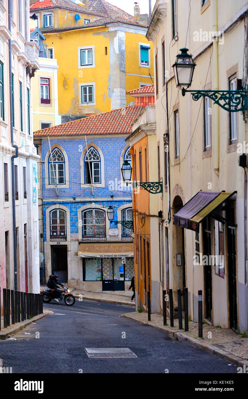 Calcada do Combro viewed from Rua de O Seculo, Bairro Alto ...