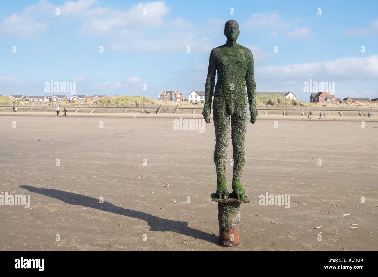 Anthony,Gormley,statues,iron,men,Another Place,art,installation,on ...