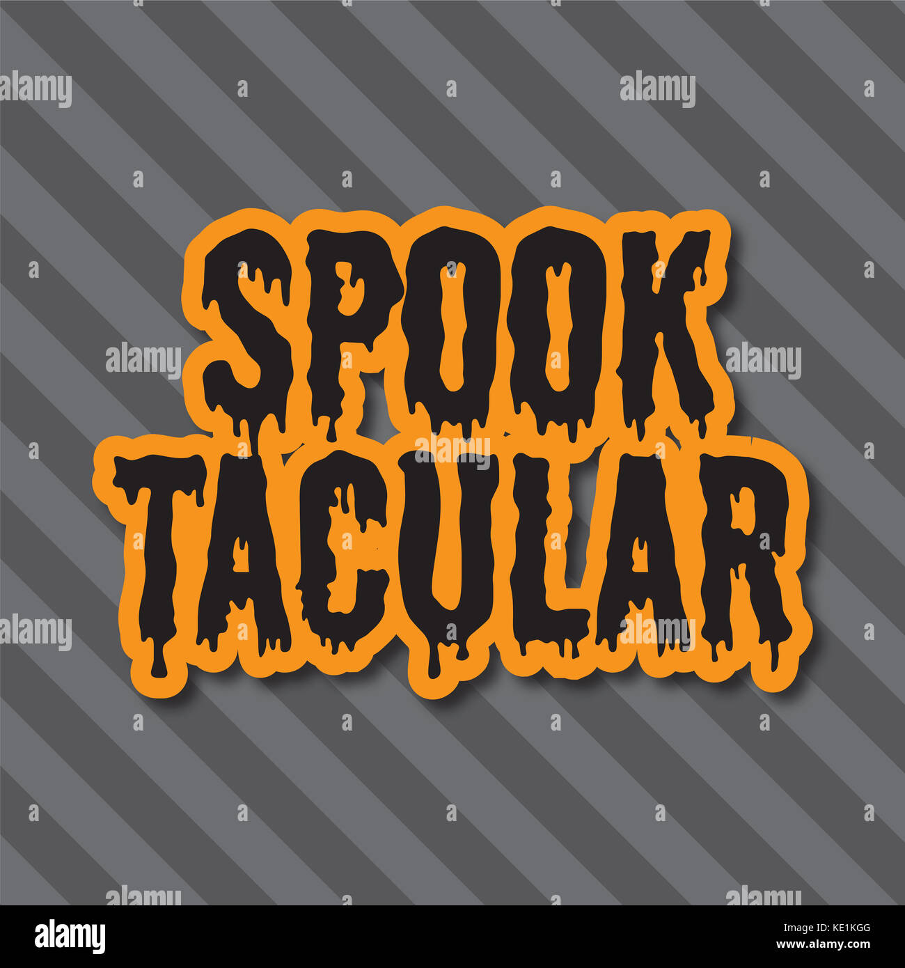 Halloween holiday background. Spooktacular message on a striped ...