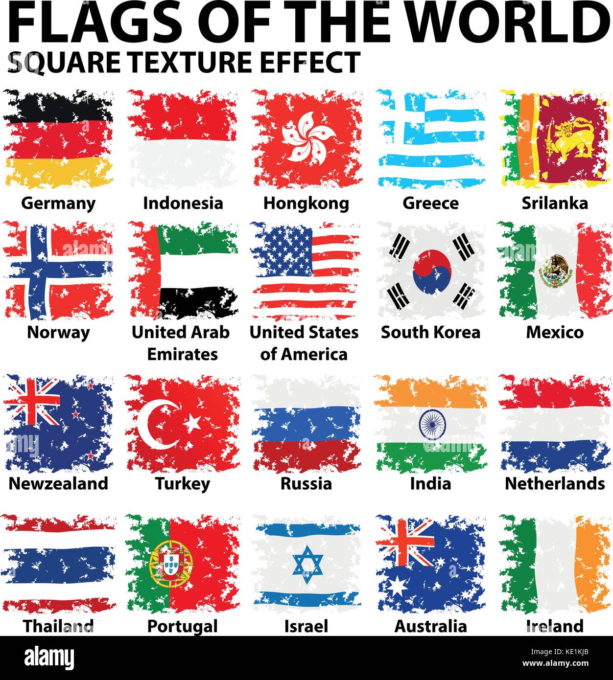 Poster design with flags of the world illustration Stock Vector Image ...