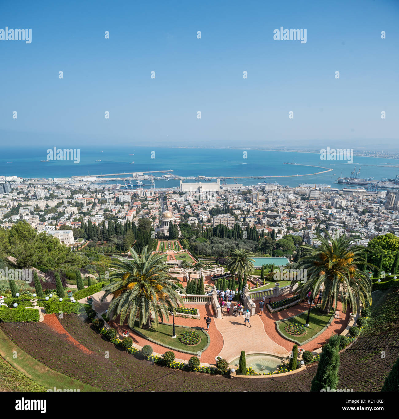 Israel, Haifa: Bahá'í World Centre buildings - a place of pilgrimage ...