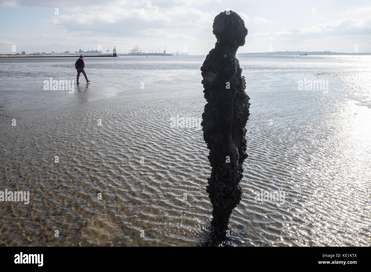 Anthony,Gormley,statues,iron,men,Another Place,art,installation,on ...