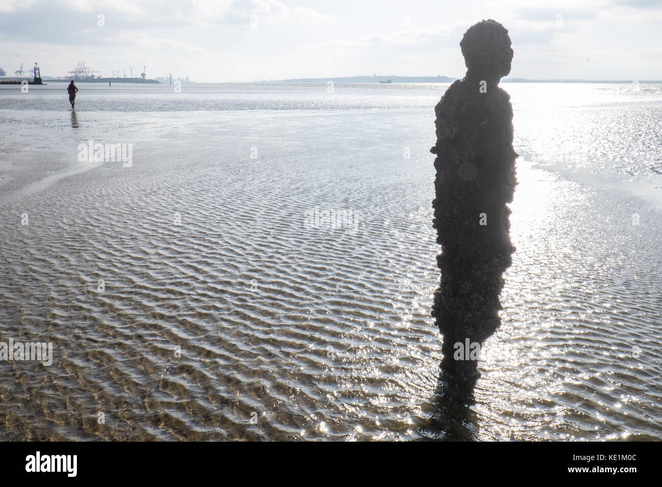 Anthony,Gormley,statues,iron,men,Another Place,art,installation,on ...