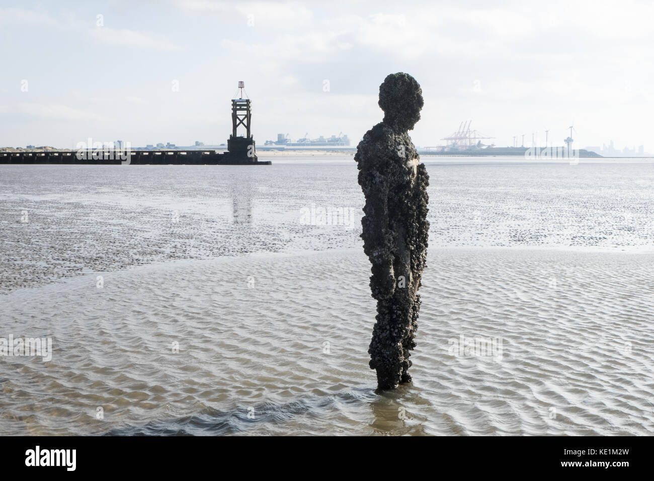 Anthony,Gormley,statues,iron,men,Another Place,art,installation,on ...