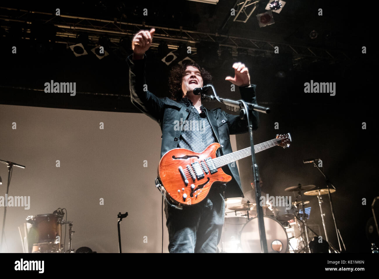 Milan, Italy. 16th Oct, 2017. Daniel Cavanagh performs with Anathema at ...