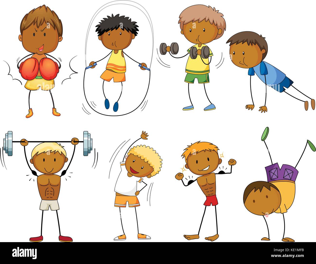 People doing different sports illustration Stock Vector Image & Art - Alamy