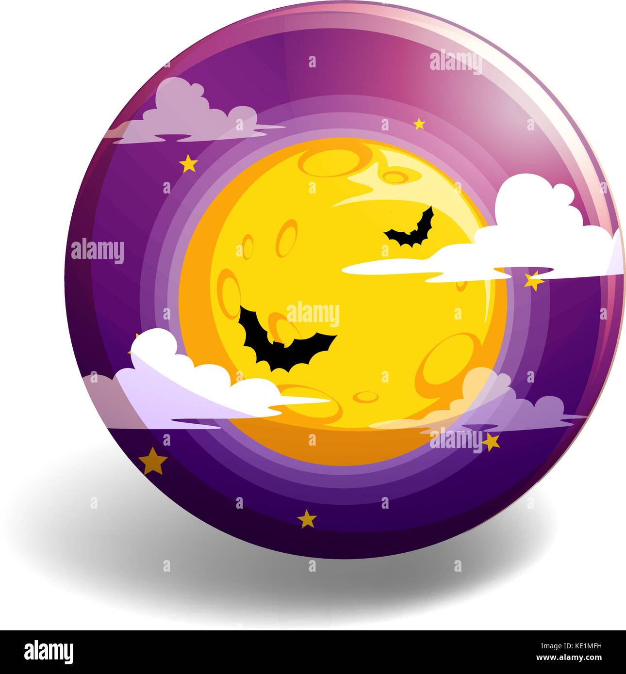 Moonlit night background Stock Vector Images - Alamy