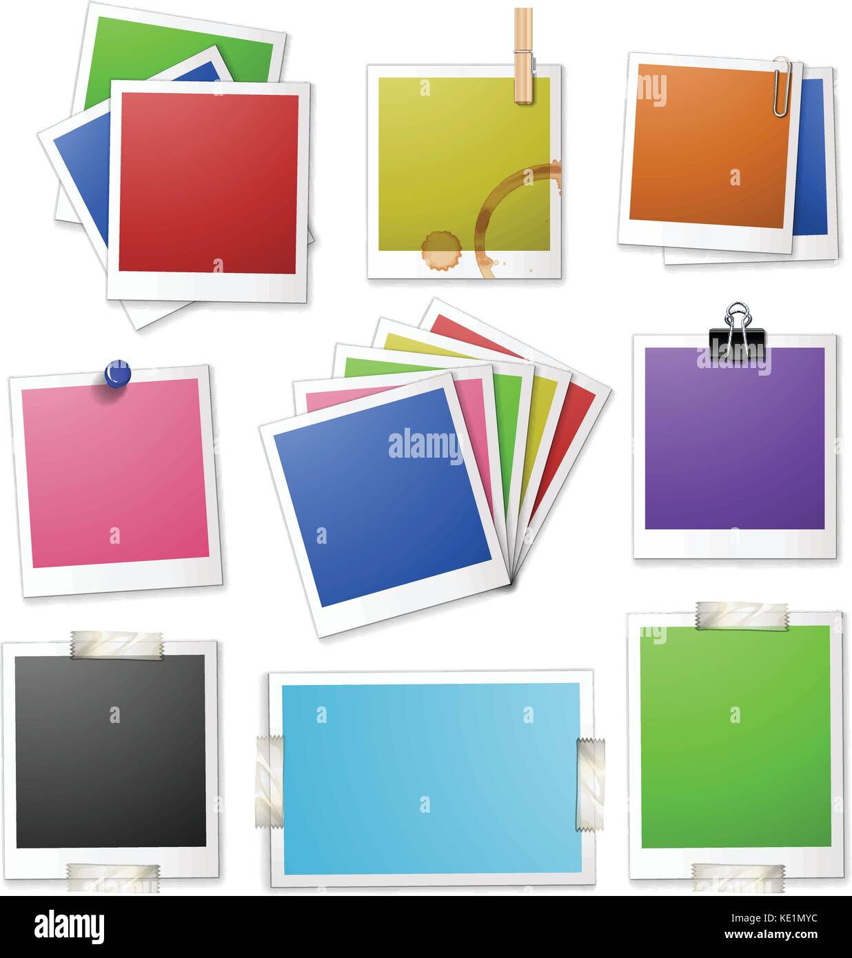 Different design of photo frames illustration Stock Vector Image & Art ...