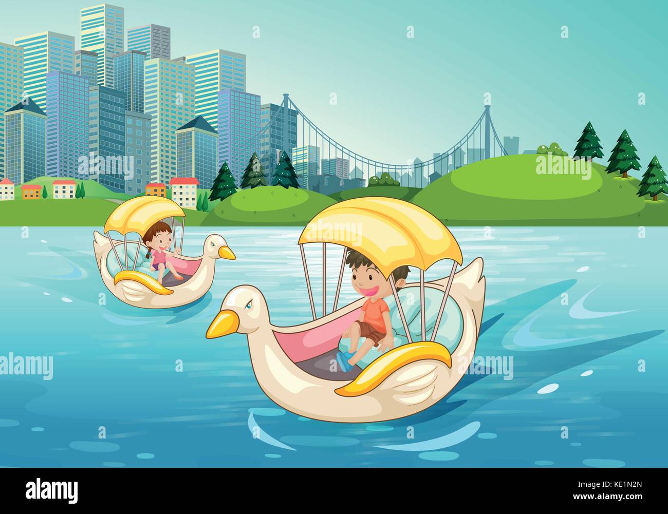 Girl riding in boat hi-res stock photography and images - Alamy