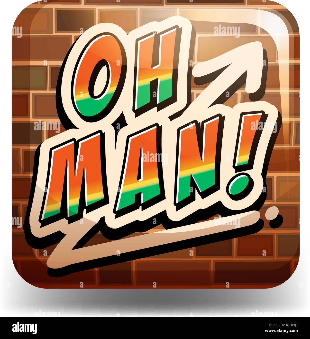 Graffiti badge with wordings OH Stock Vector Image & Art - Alamy