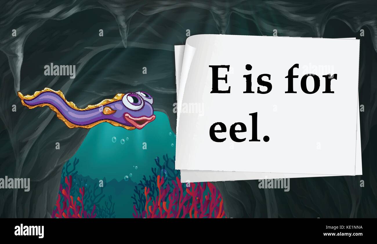 Eel cartoon illustration hi-res stock photography and images - Alamy