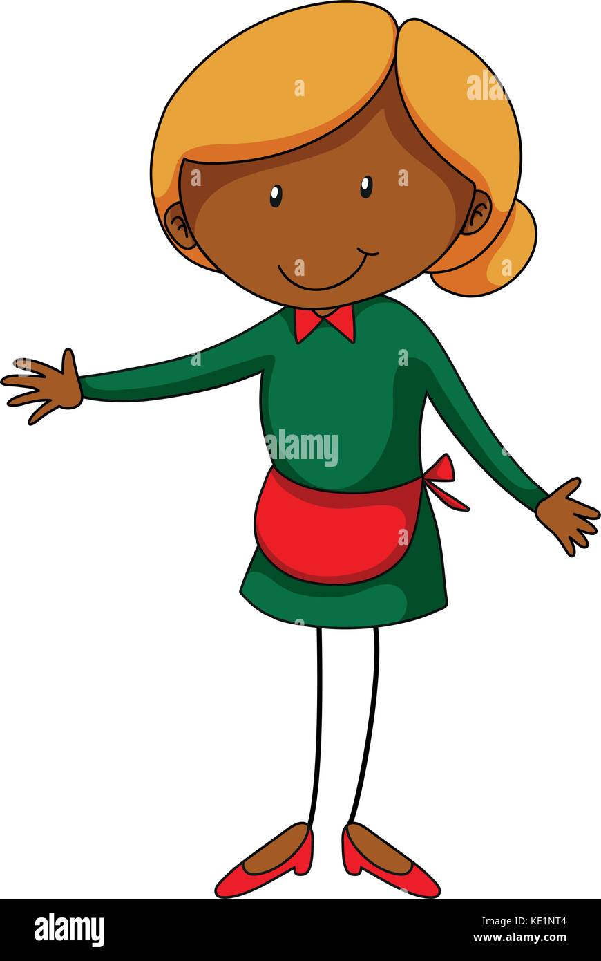 Person wearing red white Stock Vector Images - Alamy