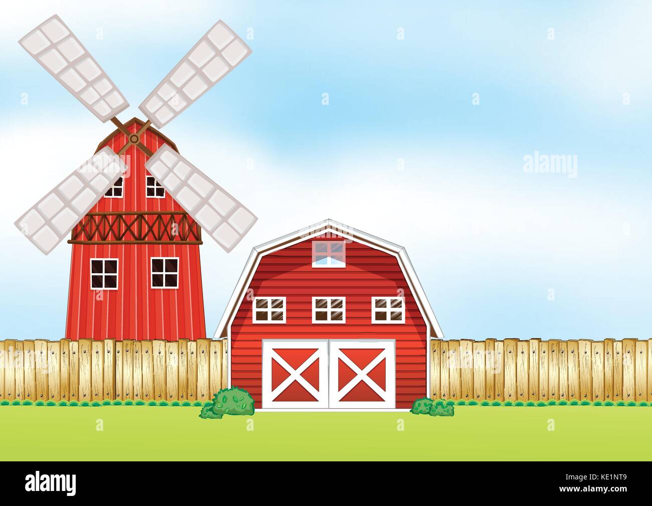 Windmill Clipart Farm