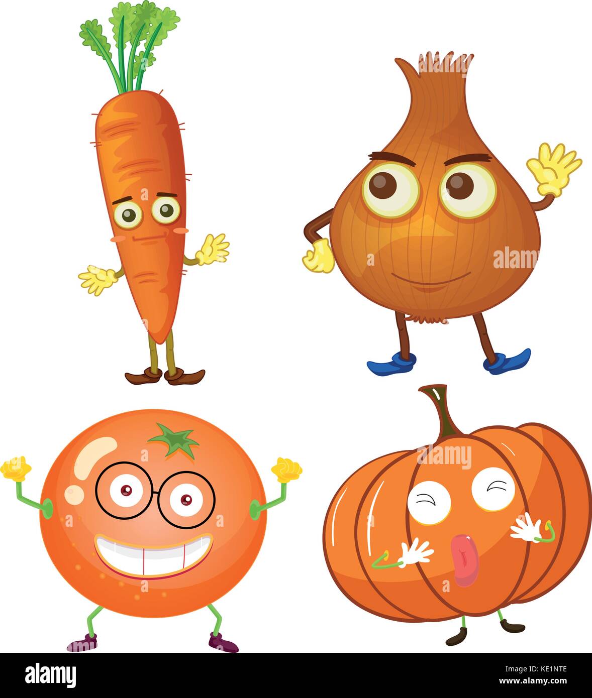 Face vegetables Stock Vector Images - Alamy