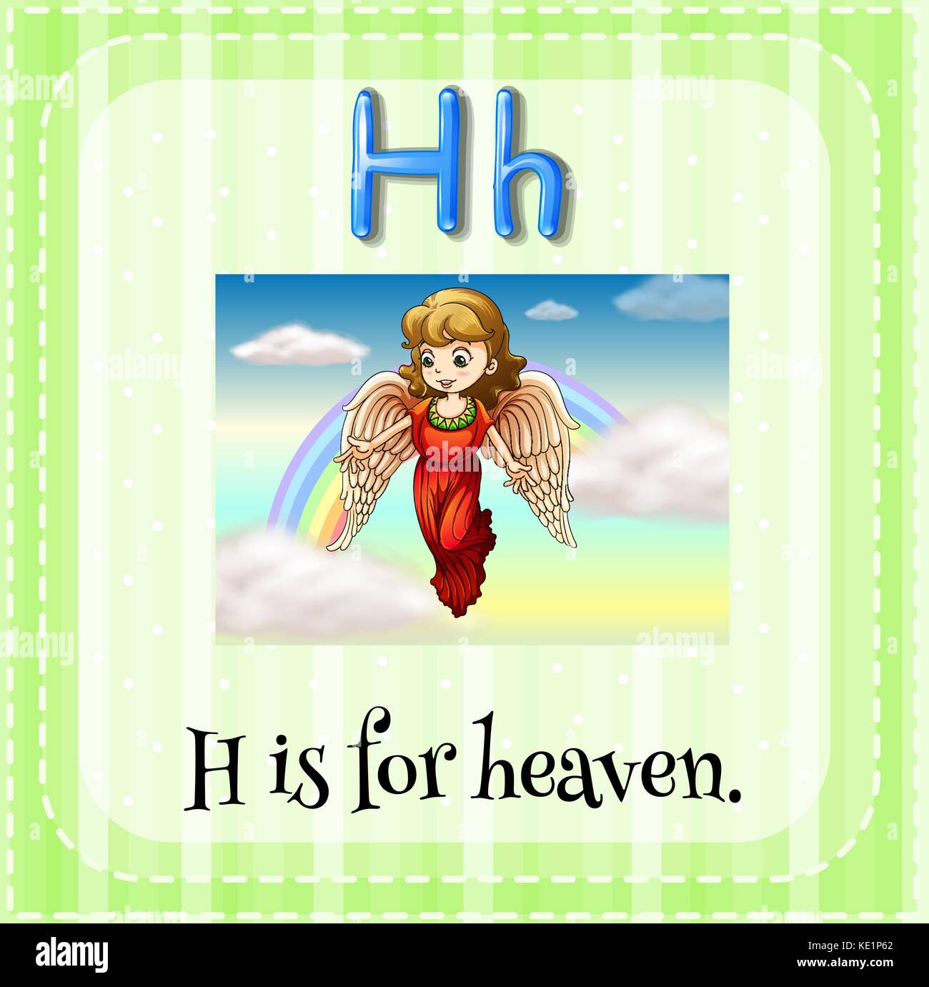 Flashcard of Letter H illustration Stock Vector Image & Art - Alamy