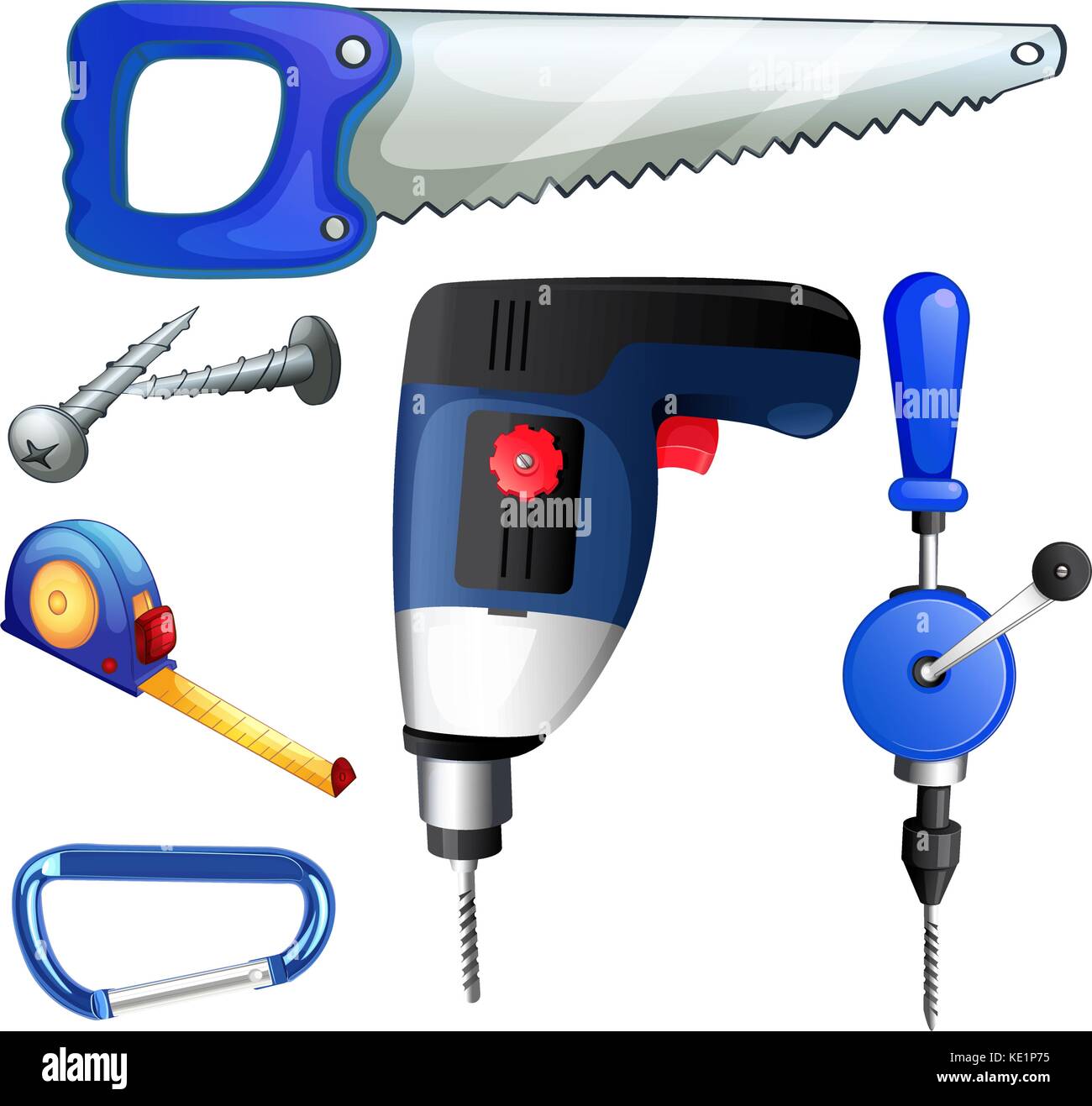 Construction tools and equipments illustration Stock Vector Image & Art ...